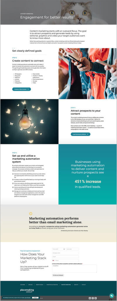How to use the long scroll website page in effective website design